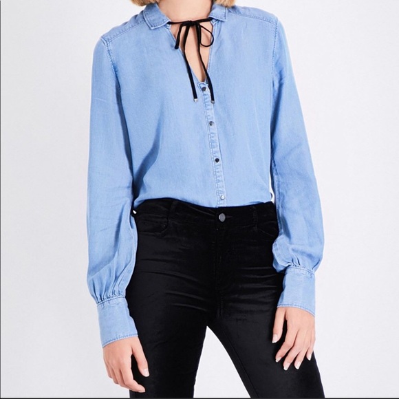 PAIGE | Tops | Nwot Paige The Bront Denim Button Down Shirt | Poshmark